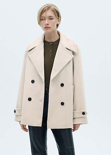 Mango Goya Light Grey Tailored Coat | Kaleidoscope