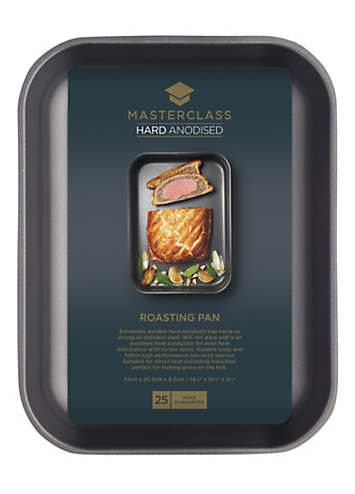 MasterClass Professional Non-Stick, Hard Anodised Roasting Pan ...