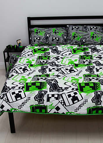 Minecraft Mixed Up 10.5 Tog Reversible Coverless Duvet Set | Kaleidoscope