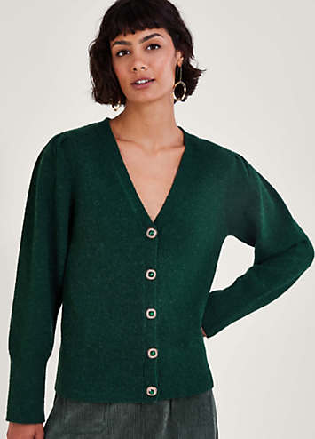 Monsoon Bree Button Cardigan | Kaleidoscope