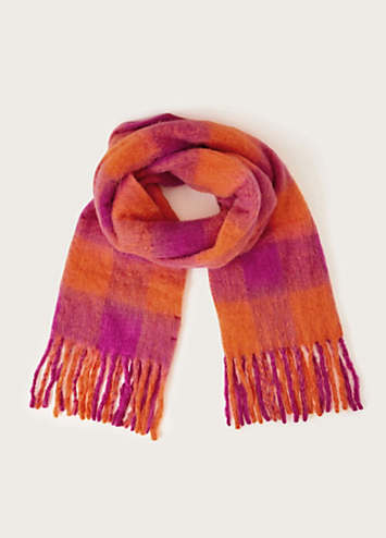 Monsoon Check Blanket Scarf | Kaleidoscope