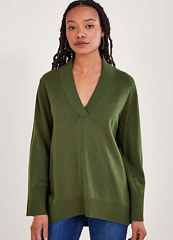 Monsoon Collar Wool Jumper | Kaleidoscope