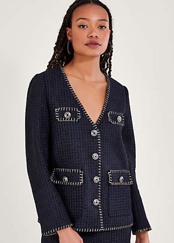 Monsoon Tilly Tweed Blazer | Kaleidoscope