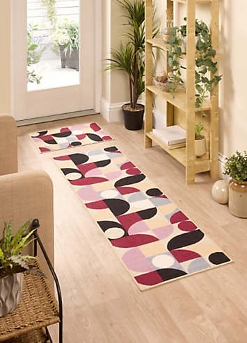 My Mat Purple Geo Mat & Runner Set | Kaleidoscope