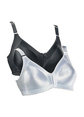 Naturana Pack of 2 Non-Wired Minimiser Bras | Kaleidoscope