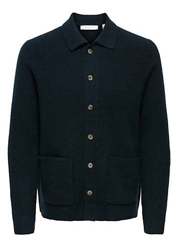 Only & Sons Jet Knit Cardigan | Kaleidoscope