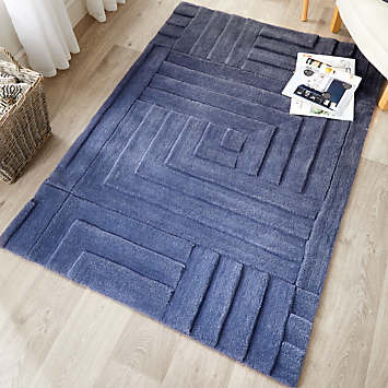 Origin Maze Wool Rug | Kaleidoscope