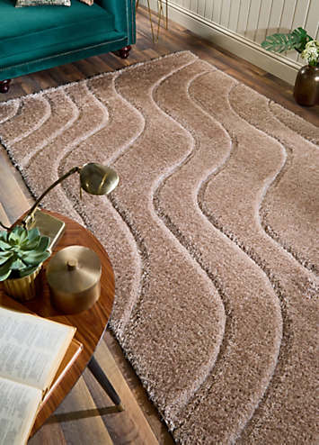 Origin Soft Carved Wave Rug | Kaleidoscope