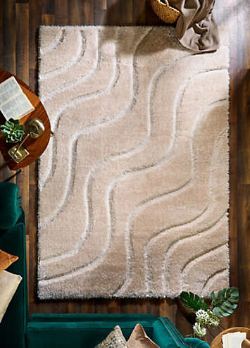 Origin Soft Carved Wave Rug | Kaleidoscope