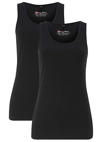 Pack of 2 Tank Tops by bonprix | Kaleidoscope