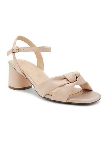Paradox London ’Nalani’ Nude Wide Fit Low Block Heel Sandals | Kaleidoscope