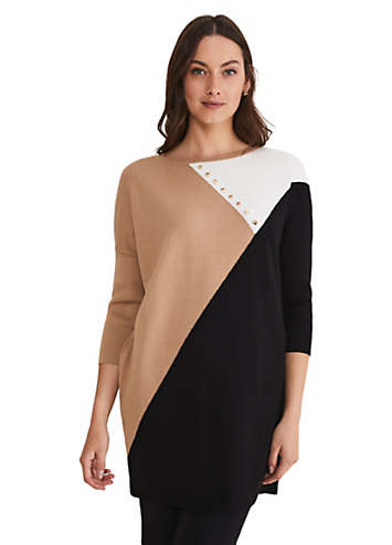 Phase Eight ’Isabel’ Colourblock Knit Dress | Kaleidoscope