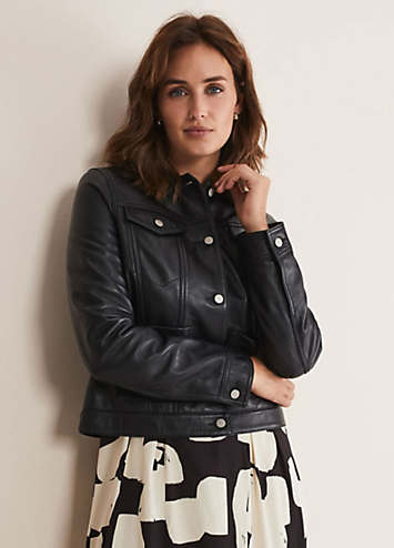 Phase Eight ’Myrtle’ Leather Jacket | Kaleidoscope