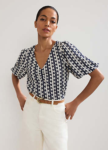 Phase Eight Alba Textured Top | Kaleidoscope