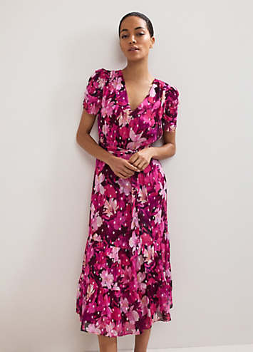Phase Eight Azalea Floral Dress | Kaleidoscope