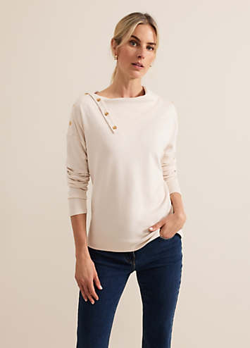 Phase Eight Brienna Button Detail Top | Kaleidoscope