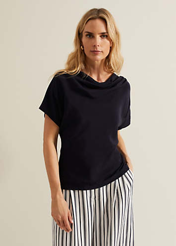 Phase Eight Cheryl Cowl Neck Woven Front Top | Kaleidoscope