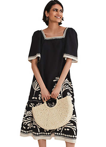 Phase Eight Claria Linen Midi Dress | Kaleidoscope
