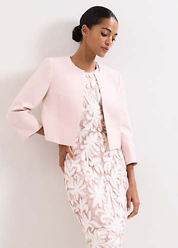 Phase Eight Elizabeth Pale Pink Jacket | Kaleidoscope