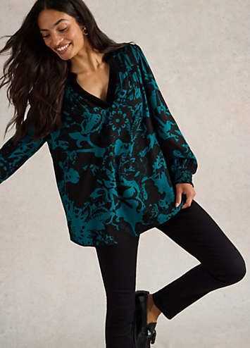 Phase Eight Ella Longline Reversible Faux Fur Gilet | Kaleidoscope
