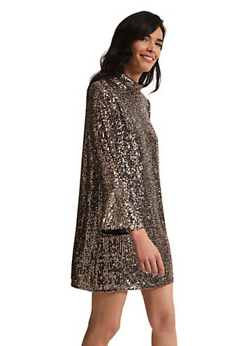 Phase Eight Jemima Sequin Shift Mini Dress | Kaleidoscope