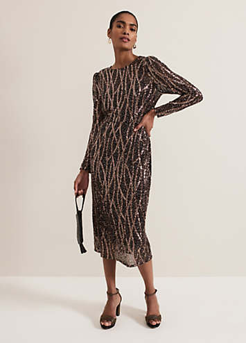 Phase Eight Kaleigh Sequin Dress | Kaleidoscope