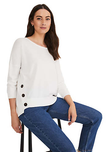 Phase Eight Linda Button Trim Knit | Kaleidoscope