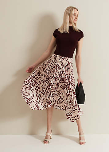 Phase Eight Maya Woven Hem Geo Dress | Kaleidoscope