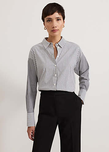 Phase Eight Mixed Stripe Shirt | Kaleidoscope