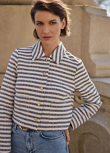 Phase Eight Neave Stripe Jacket | Kaleidoscope