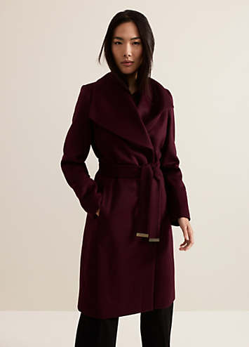 Phase Eight Nicci Belted Wool Coat | Kaleidoscope