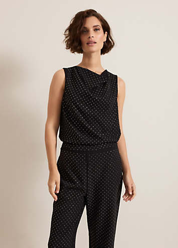 Phase Eight Ottie Black Top | Kaleidoscope