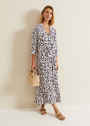 Phase Eight Penele Geo Zip Midi Dress | Kaleidoscope