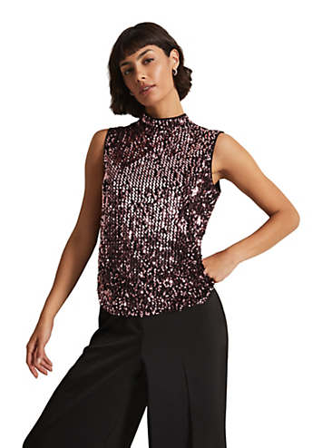 Phase Eight Tasha Sequin Top | Kaleidoscope