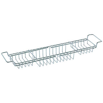 Pifco Chrome Finish Extendable Bath Tub Rack | Kaleidoscope