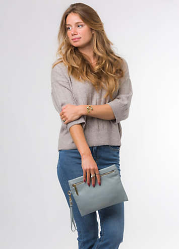 Pure Luxuries London ’Chalfont’ Leather Clutch Bag | Kaleidoscope