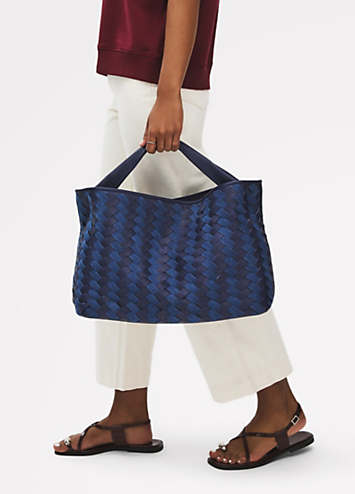Radley London Devonshire Row - Denim Large Open Top Grab Bag | Kaleidoscope