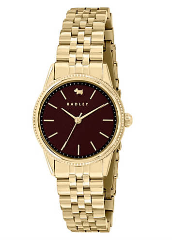 Radley London Gold Plated Coin Edge Bezel Bracelet Watch | Kaleidoscope