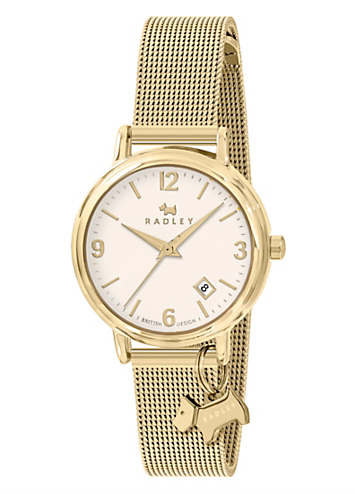 Radley London Gold Plated Mesh Strap Watch | Kaleidoscope