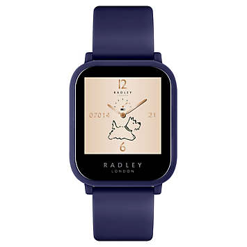 Radley London Ladies Series 10 Sapphire Blue Silicone Strap Smart Watch ...