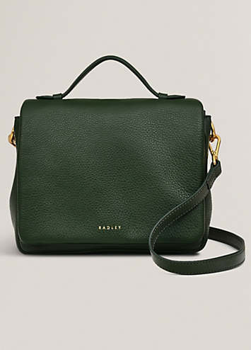 Radley London Weston Street Small Flapover Racing Green Crossbody Bag | Kaleidoscope