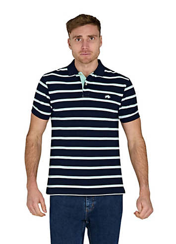Raging Bull Mens Triple Stripe Pique Polo Shirt | Kaleidoscope