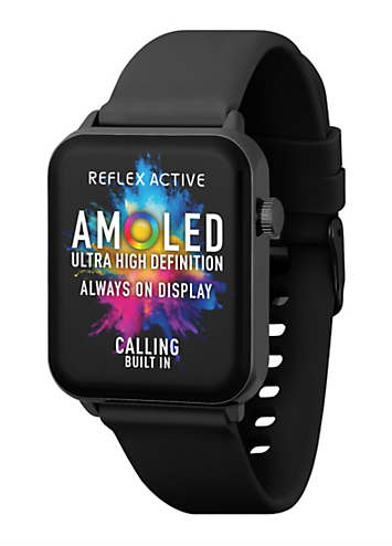 Reflex Active Series 30 Smart Calling AMOLED Watch - Black | Kaleidoscope