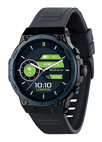 Reflex Series 39 Blue Silicone Strap Sports Smart Calling Watch ...