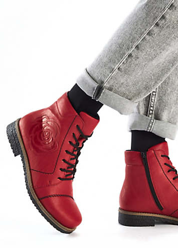 Rieker Rose Patterned Ankle Boots | Kaleidoscope