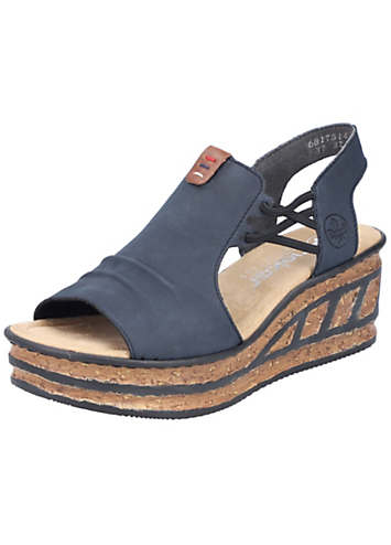 Rieker Stretch Insert Wedge Sandals | Kaleidoscope