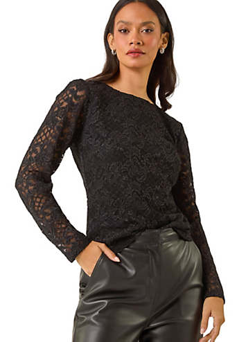 Roman Baroque Lace Stretch Top | Kaleidoscope