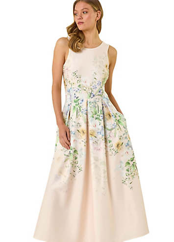 Roman Originals Floral Print Stretch Midi Dress | Kaleidoscope