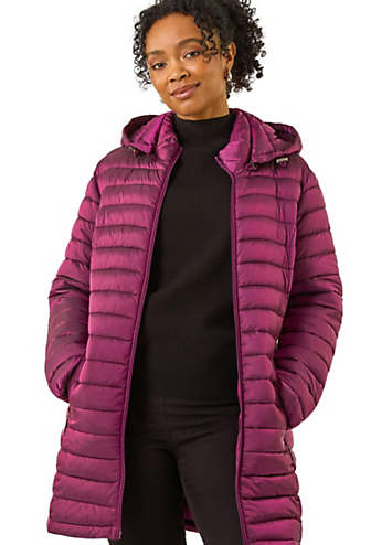 Roman Petite Quilted Longline Puffer Coat | Kaleidoscope