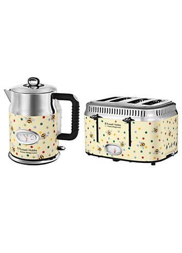 Russell Hobbs Emma Bridgewater Polka Dot & Bumble Bee Kettle & 4 Slice ...